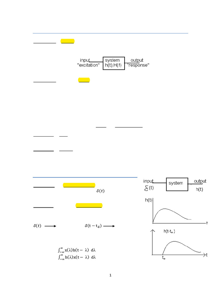 Module 2 Transmission of Signals Through Linear Systems | PDF ...