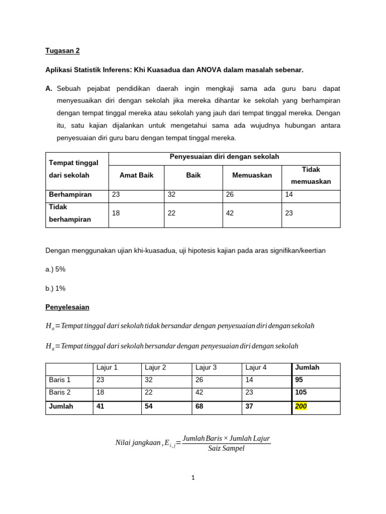 Aplikasi Statistik Inferens | PDF