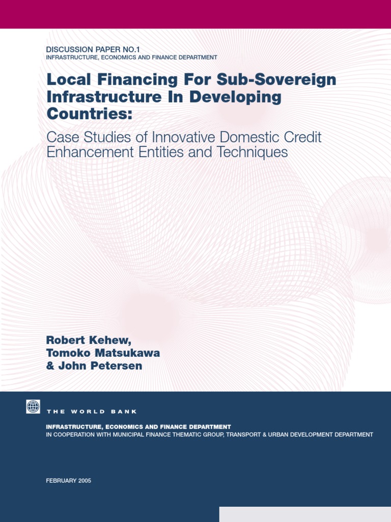 Local Financing Infrastructure | PDF | Bonds (Finance) | Financial Markets
