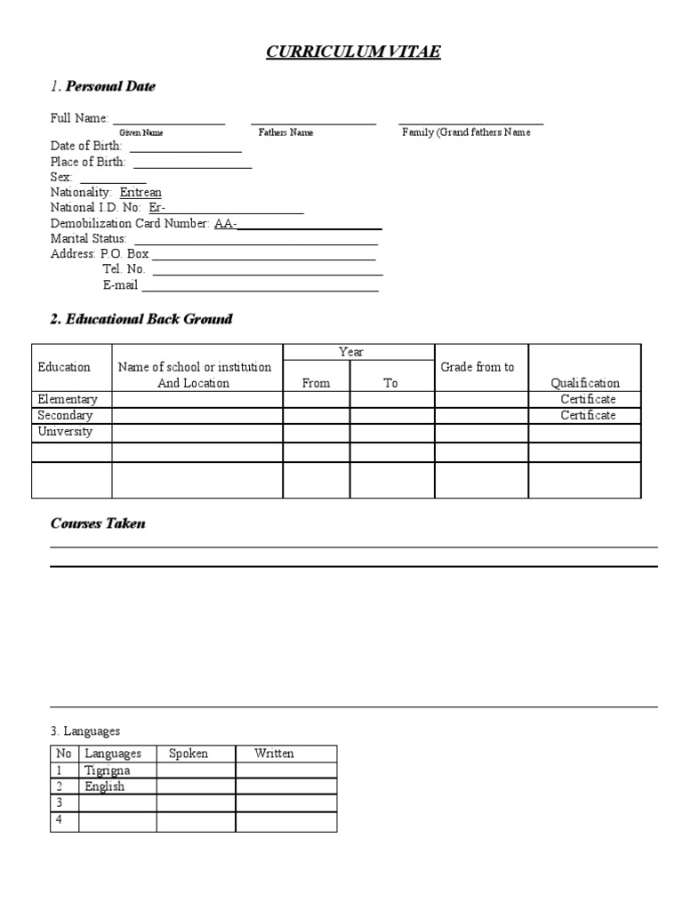 How To Write CV | PDF