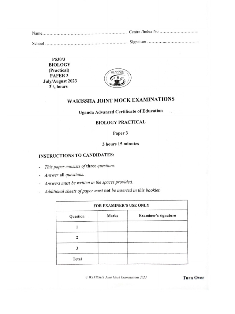 Wakissha Uace Bio 3 | PDF