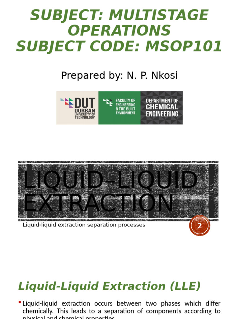 Liquid Liquid Extraction | PDF | Phase (Matter) | Solubility