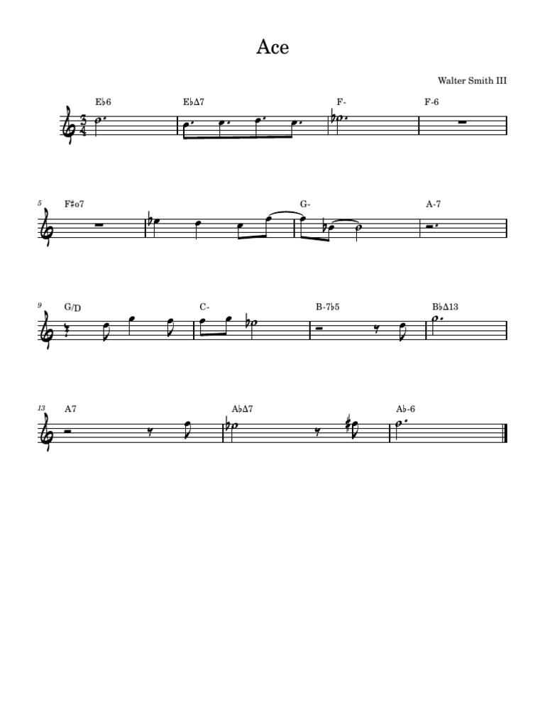 Ace Chord Progressions Guide | PDF