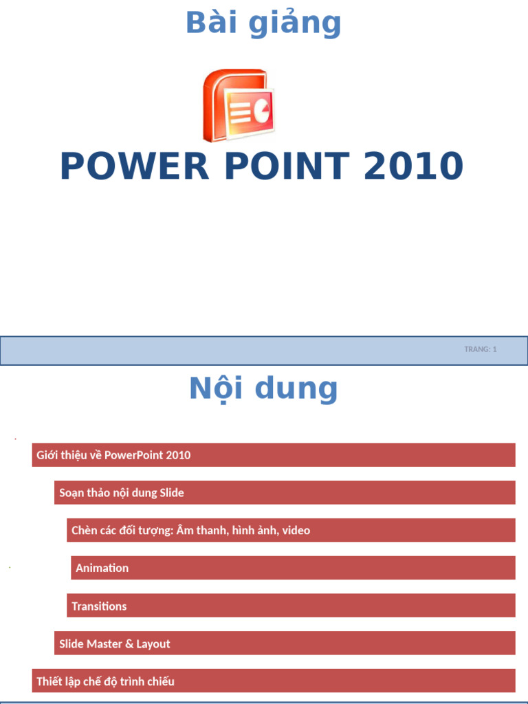 Bai Giang Power Point 2010 | PDF