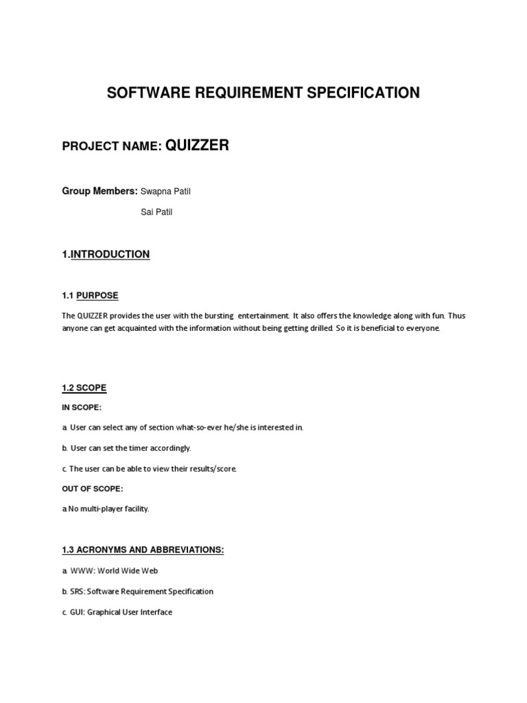 Software Requirement Specification | PDF | Use Case | User (Computing)