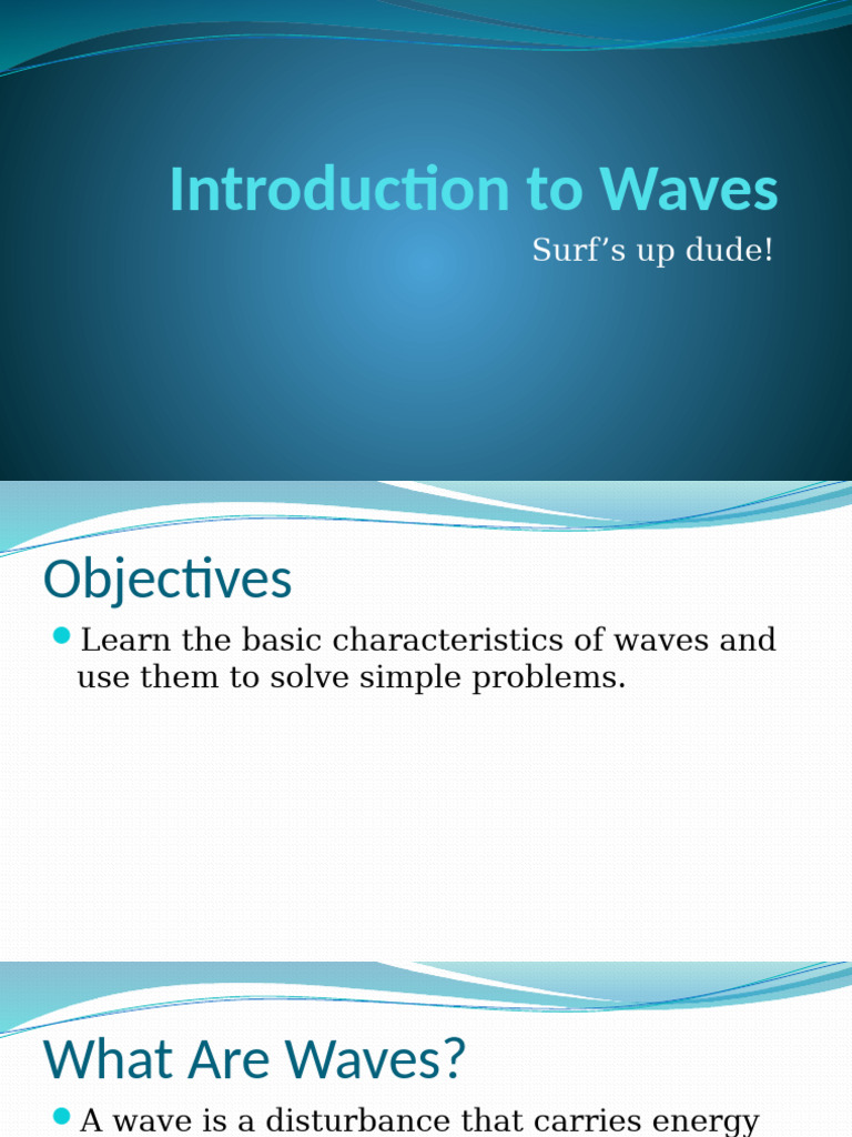 Understanding Wave Characteristics and Types | PDF | Waves | Wavelength