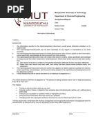 Student Declaration of Original Work | PDF
