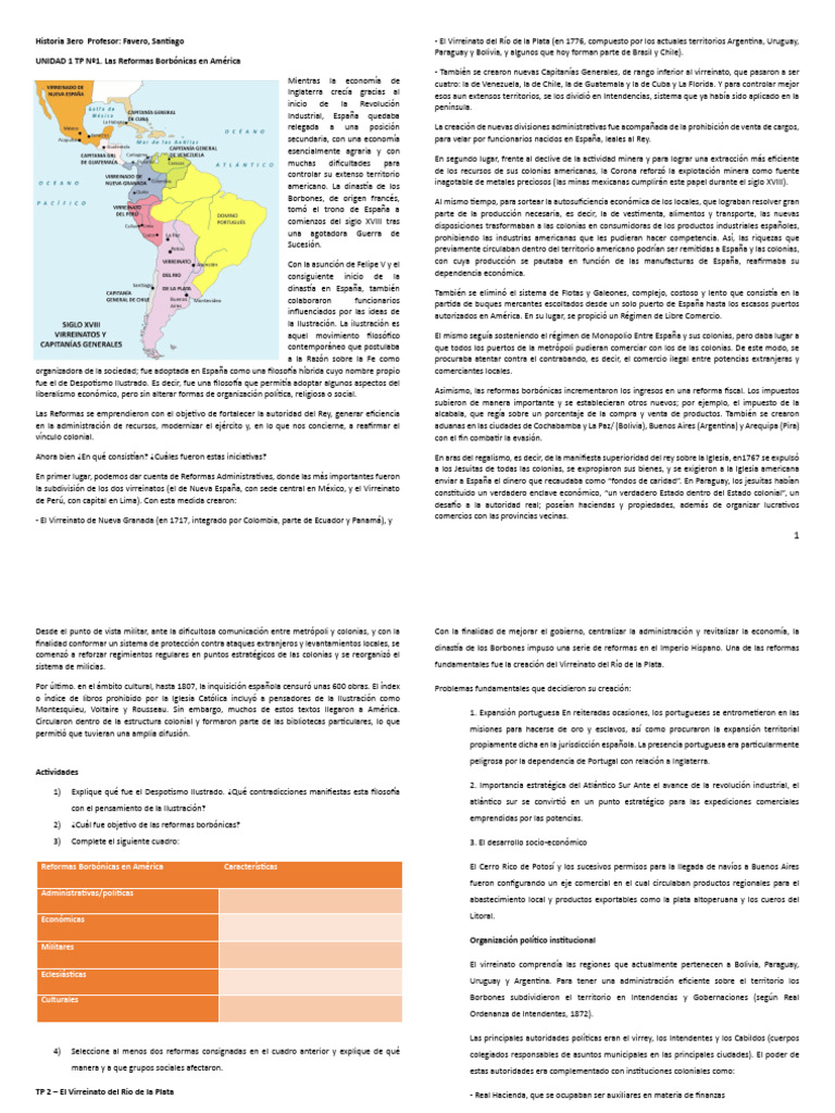 Unidad 1 - Crisis Del Orden Colonial. Guerras de La Independencia | PDF ...