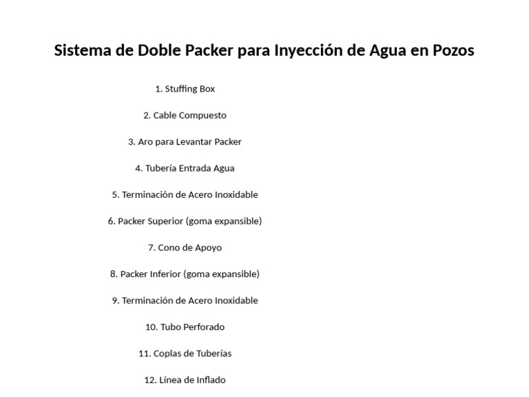 Sistema Doble Packer | PDF