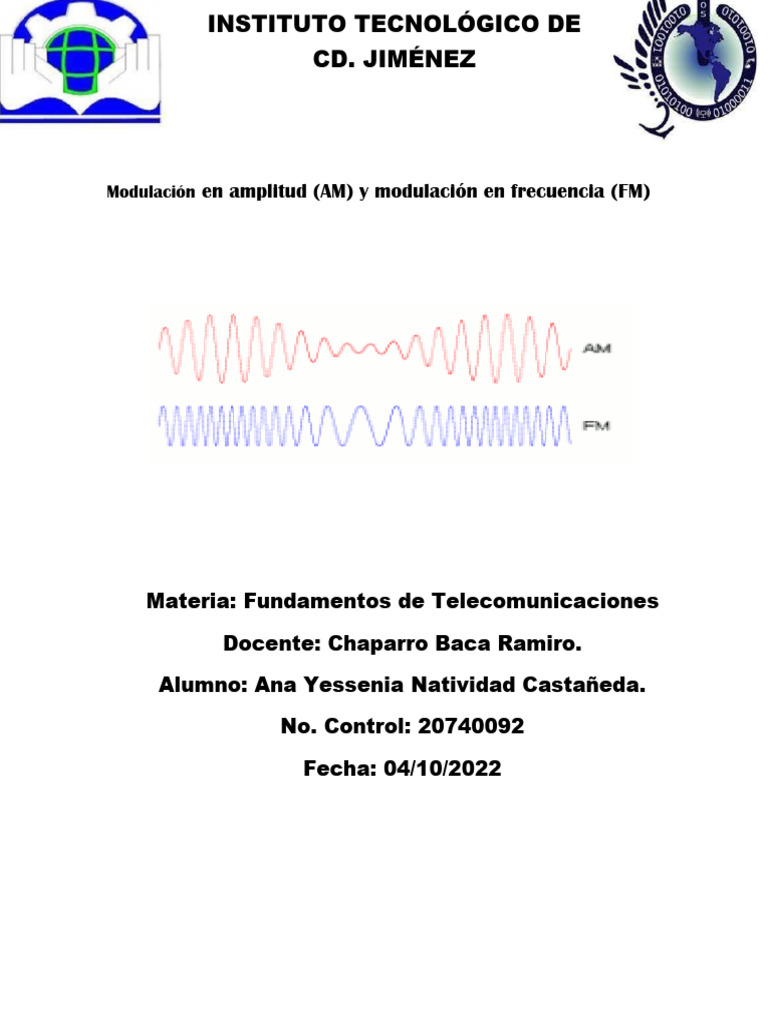 Modulación en Amplitud (AM) y Modulación en Frecuencia (FM) | PDF | Modulación | Modulación de ...