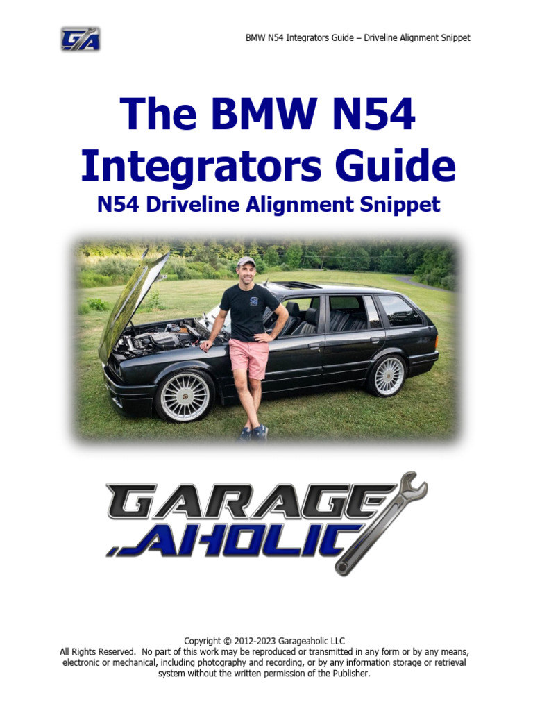 BMW-N54-Driveline-Alignment-Snippet | PDF | Vehicles | Vehicle Technology