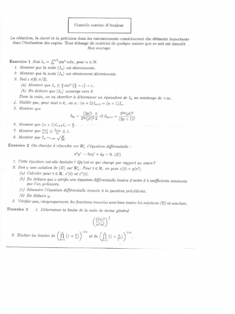 Examen Analyse 2 - 4 - 250512 - 145444 | PDF