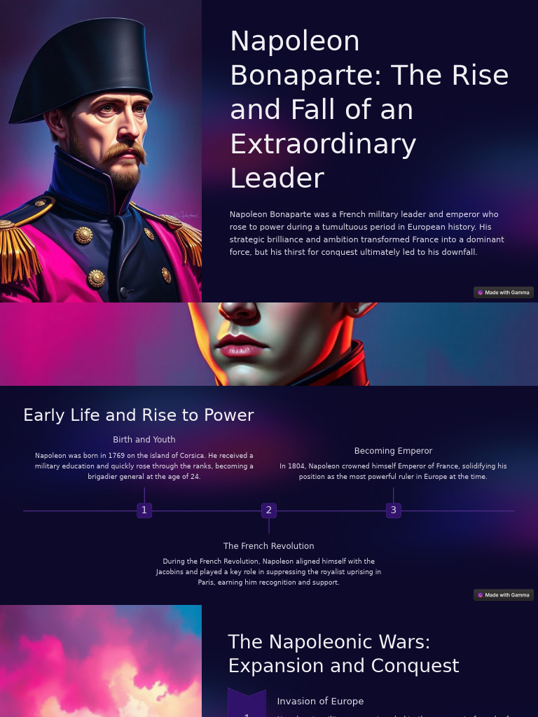 Napoleon Bonaparte The Rise and Fall of An Extraordinary Leader | PDF ...