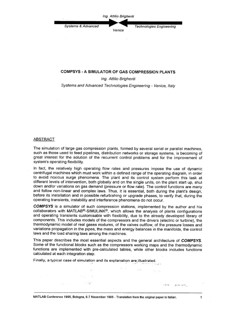 Paper 10 MATLAB Conf Bologna 1995-Eng | PDF