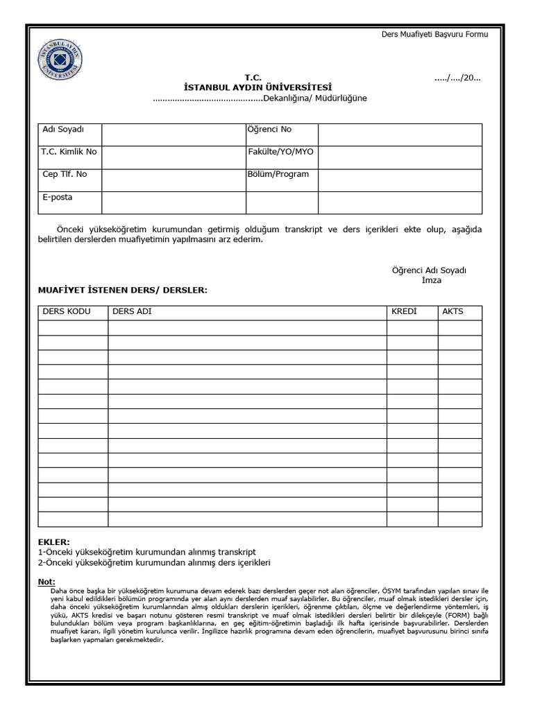 ders-muafiyeti-basvuru-formu | PDF