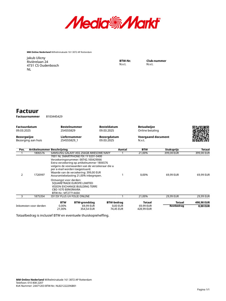 TAX - INVOICE 67ce2055a15b5062cf9cb2be 8103445429 254555829 | PDF