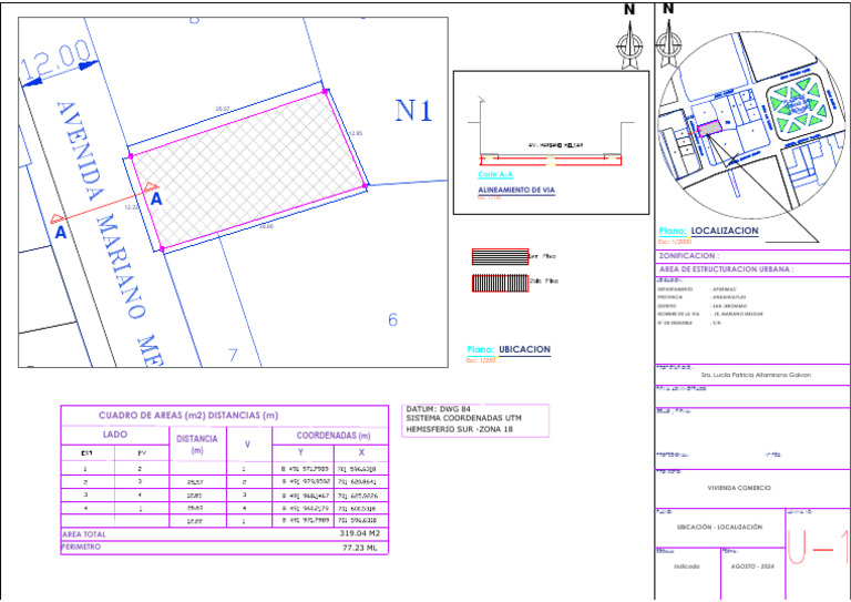 PLANO DE UBICACION-Layout1 | PDF | Geodesia | Cartografía