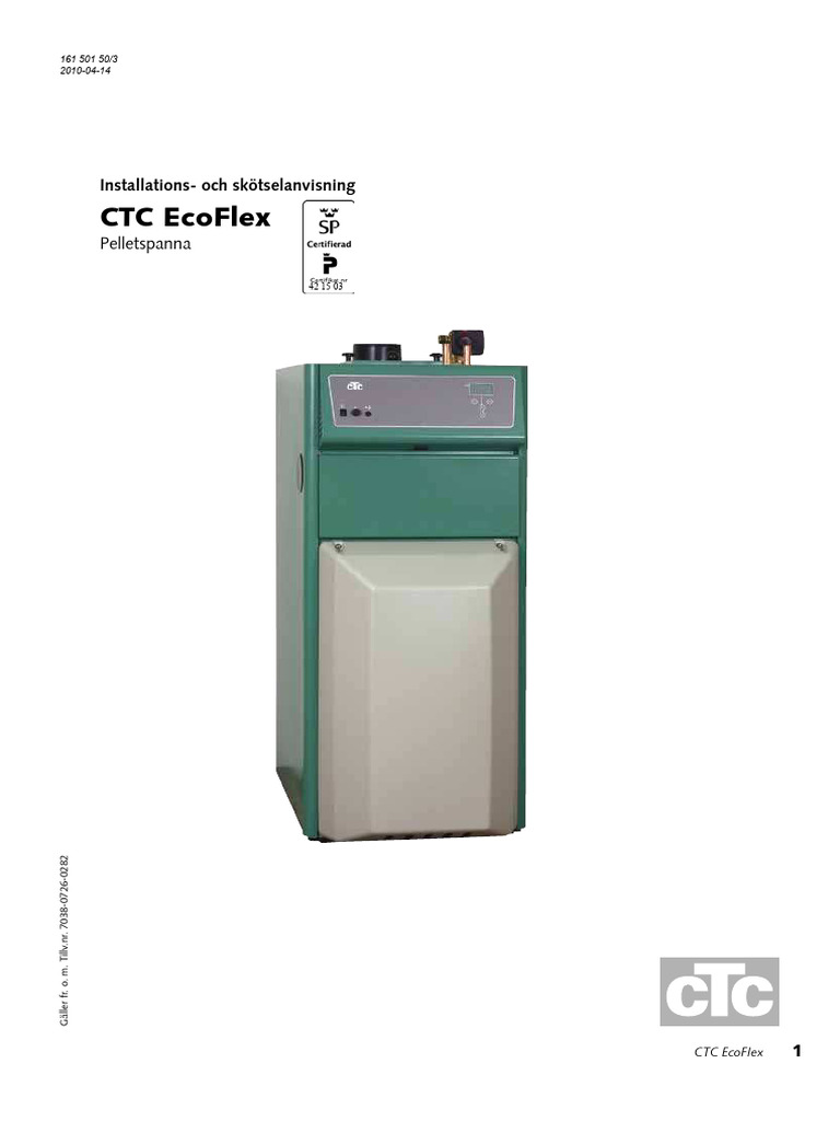Manualer Tidigare produkter-CTC EcoFlex-16150150 | PDF
