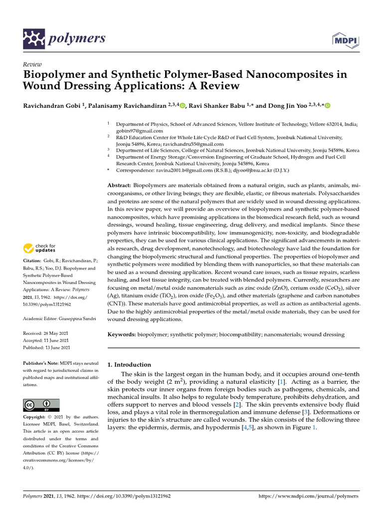 polymers-13-01962-v2 | PDF | Biopolymer | Polysaccharide