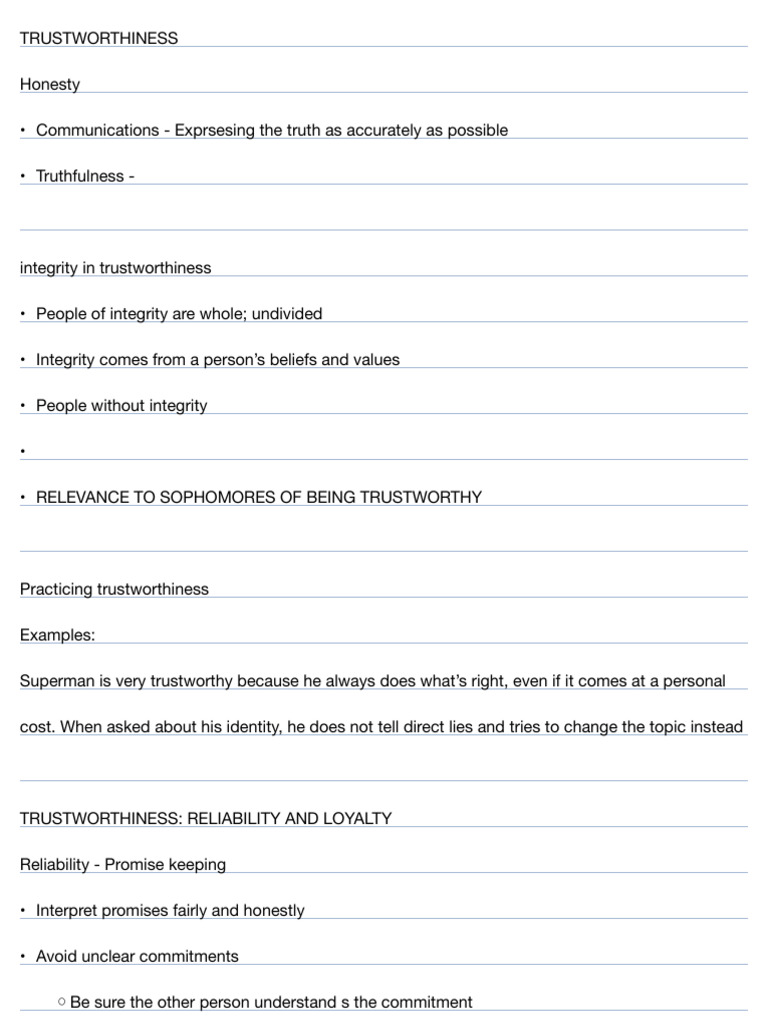 Religion Notes On Ethics, Morality, and The Six Pillars | PDF | Integrity