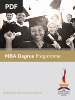 UJ MBA Catalogue | PDF | Master Of Business Administration | Bachelor's ...
