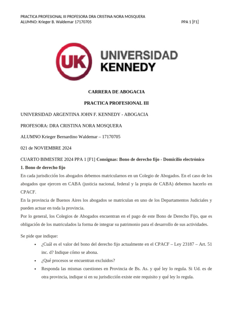 CARRERA DE ABOGACIA Trabajo Practi 2 PPA 1 | PDF | Abogado | Esfera pública