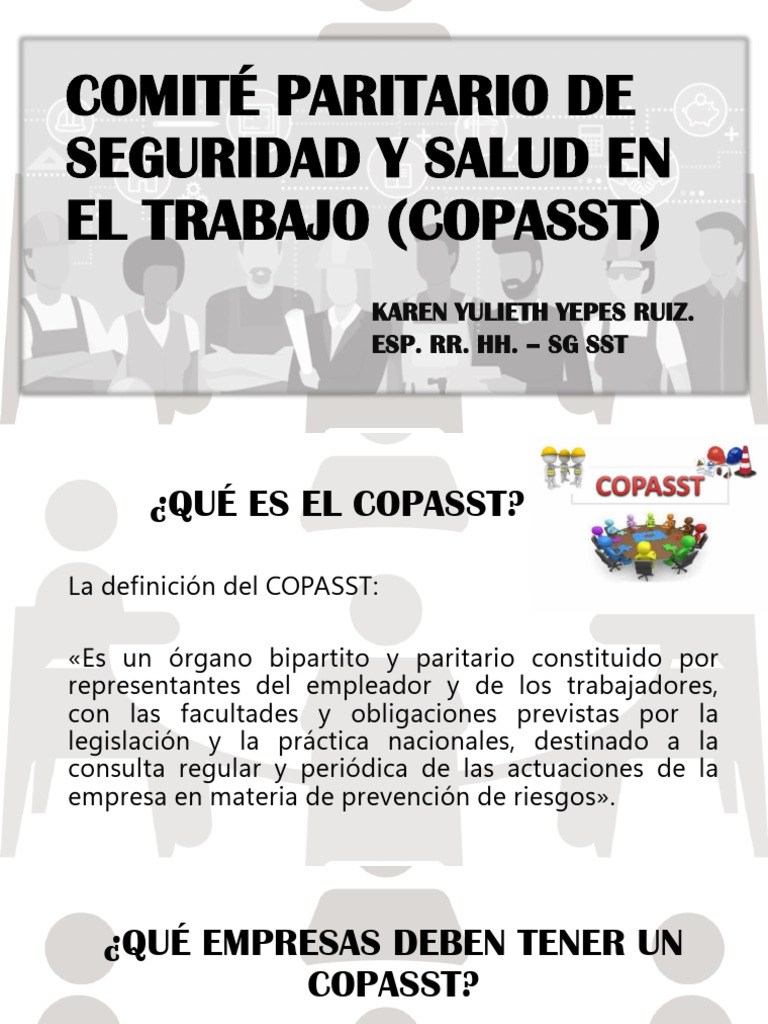Copasst Pdf Seguridad Y Salud Ocupacional