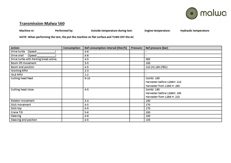 Malwa 560 Reference Value Protocol | PDF | Manufactured Goods | Machines