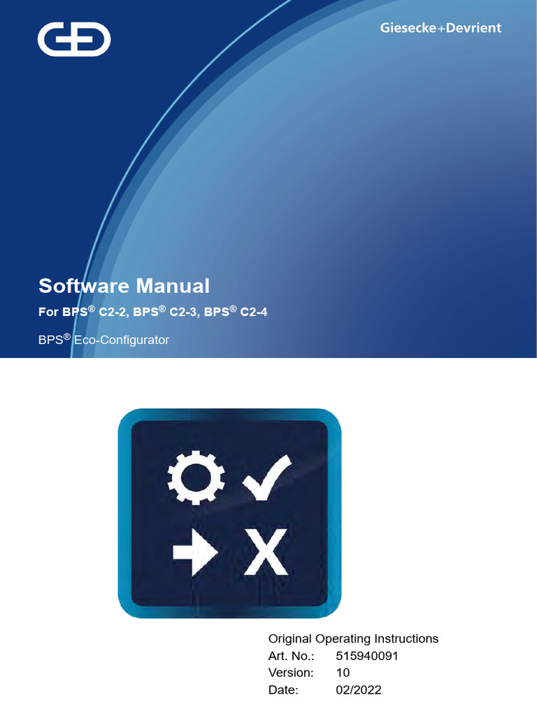 BPSEcoConfigurator BPSC22 BPSC23 BPSC24 SoftwareManual en 515940091 | PDF | Menu (Computing ...