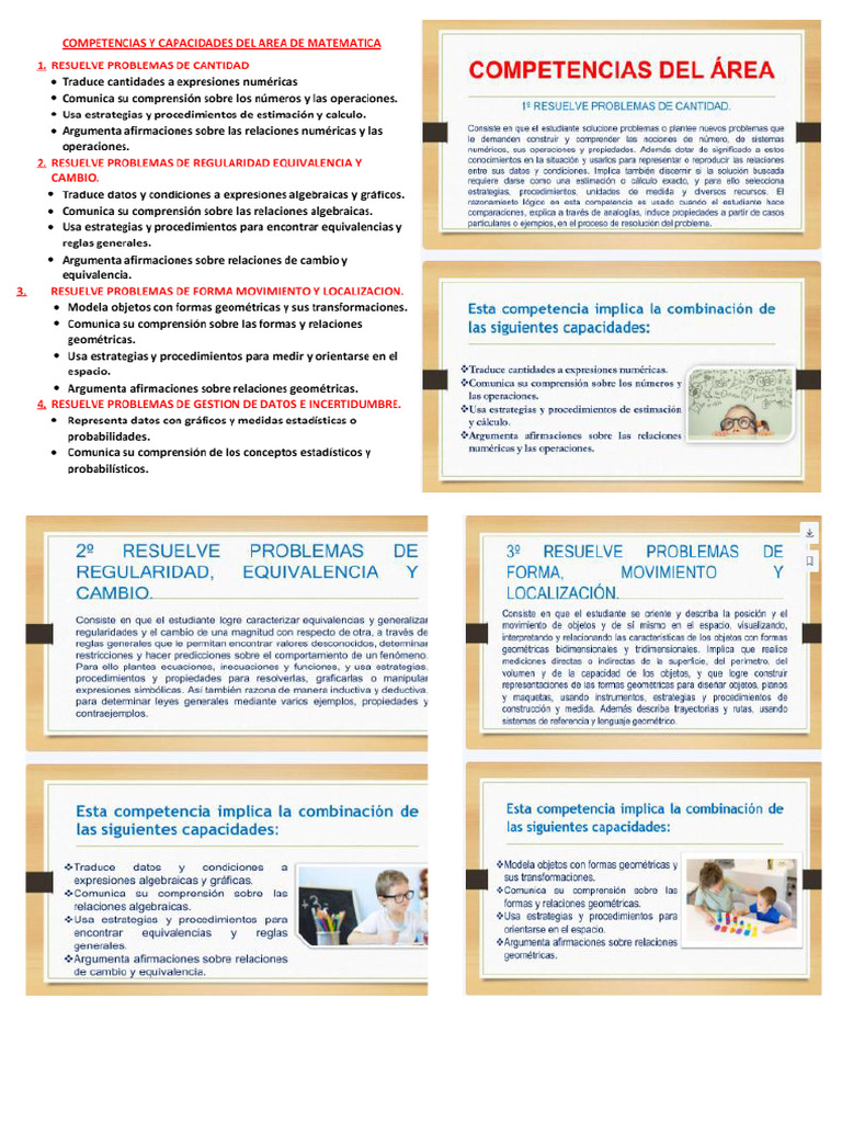 Competencias de Matee | PDF