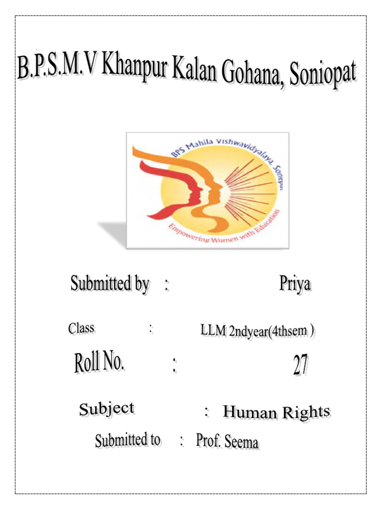 Human Rights Assignment 16 | PDF | Human Rights | Rights