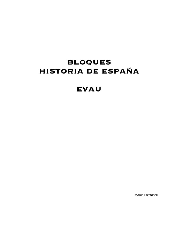 Bloques Historia Bach | PDF | Imperio español | Al Andalus