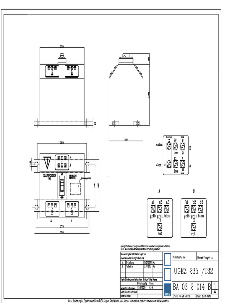 Drawing UGEZ235 T32-014 | PDF