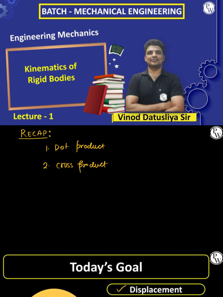 Kinematics of Rigid Bodies 01 - Class Notes | PDF