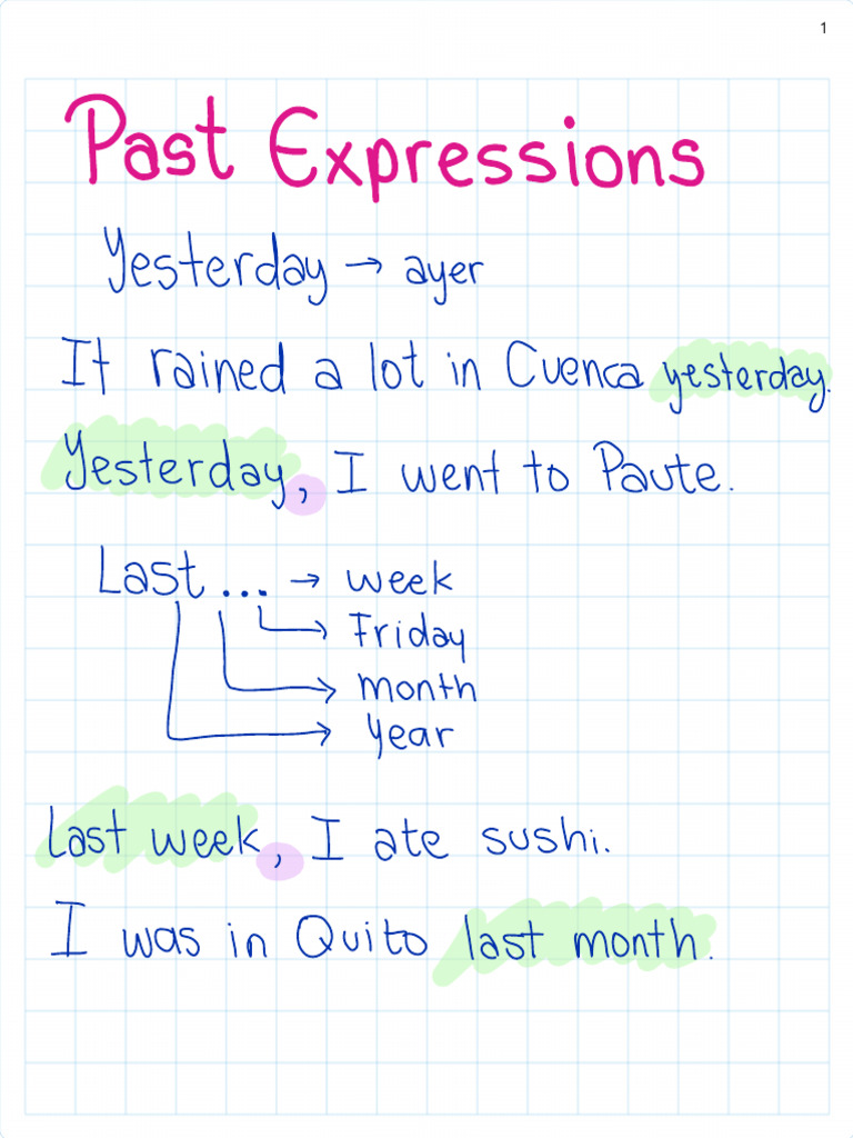 Past Expressions | PDF