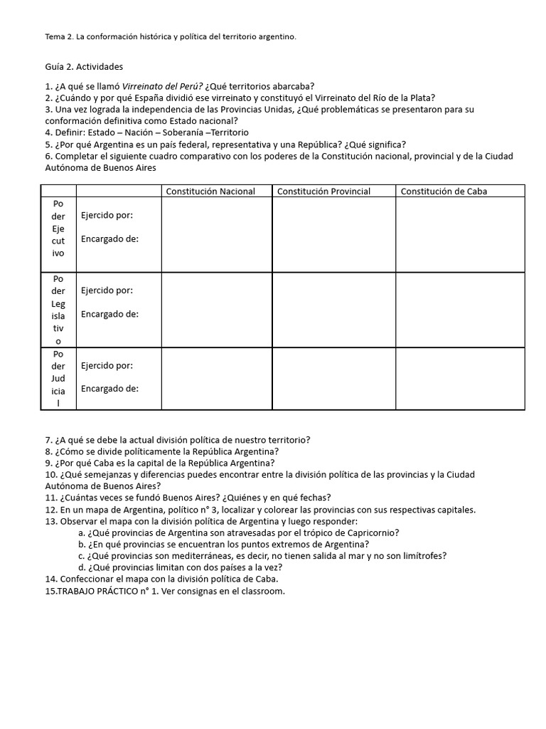 Gu-A 2. Actividades. Tema 2 | PDF