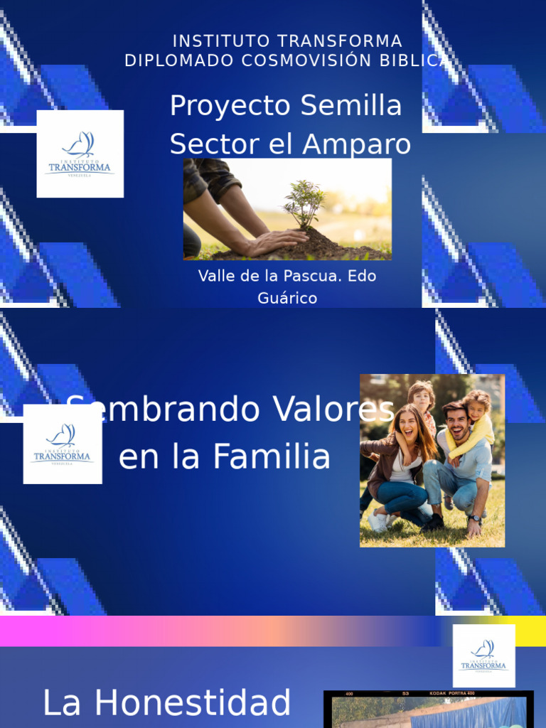 03) Presentación Proyecto Semilla Equipo de Sandra - Facilitador - Dimas Martinez | PDF | Amor