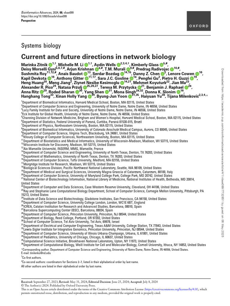 Vbae099 Network Biology | PDF | Epistasis | Gene Expression