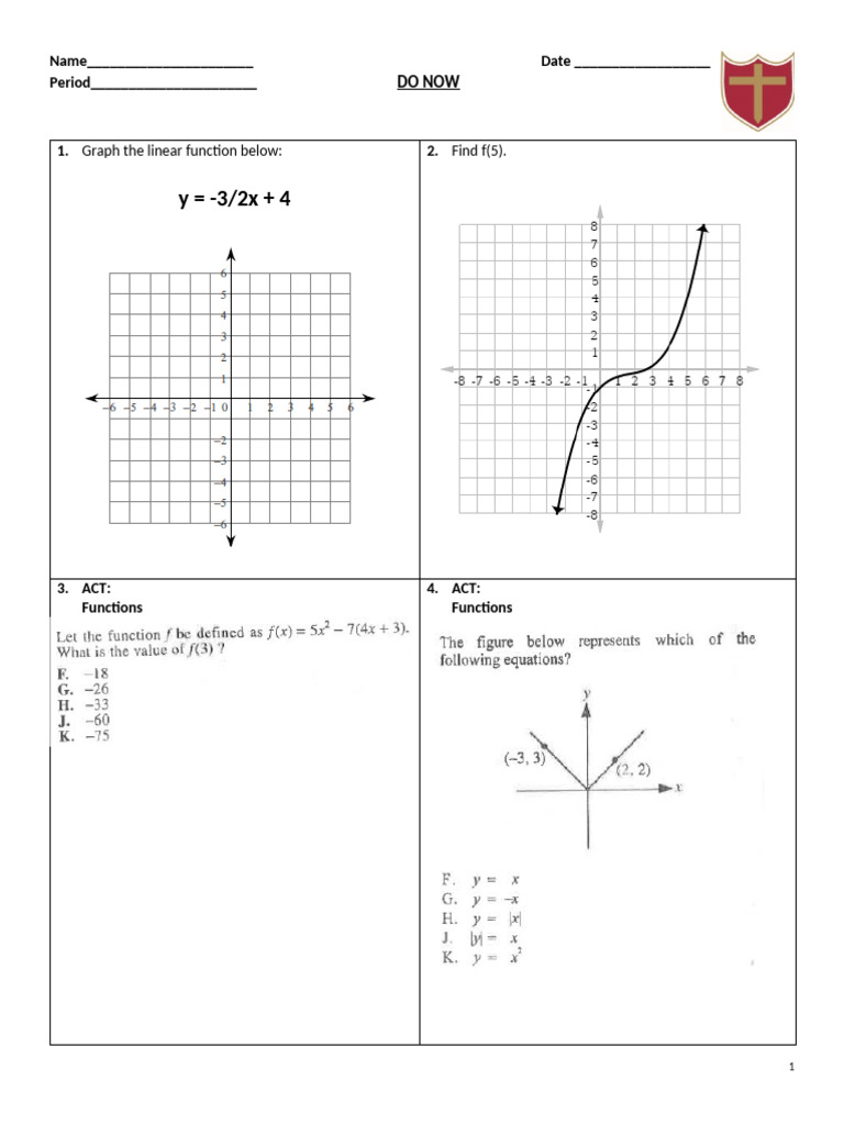 3.5 - Slope Intercept _ Point Slope | PDF