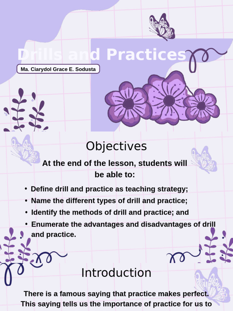 Understanding Drill and Practice in PE | PDF | Teachers | Physical ...