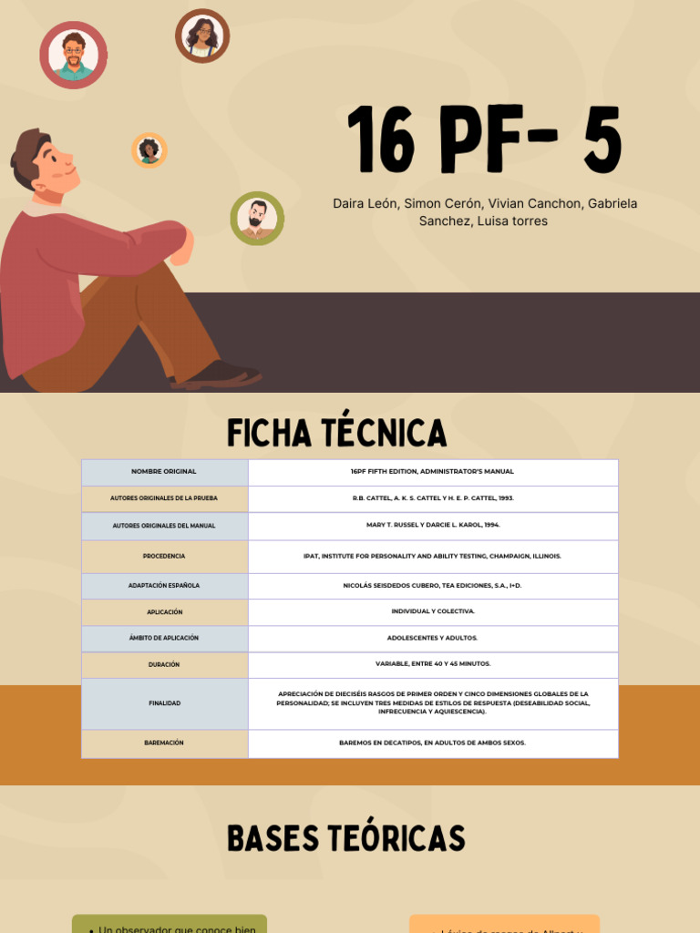 16 PF-5 | PDF | Sicología | Ciencias del comportamiento