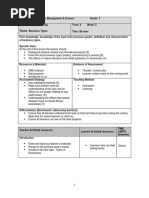 EMS Lesson Plan Grade 7 Term 3 | PDF | Learning | Teachers