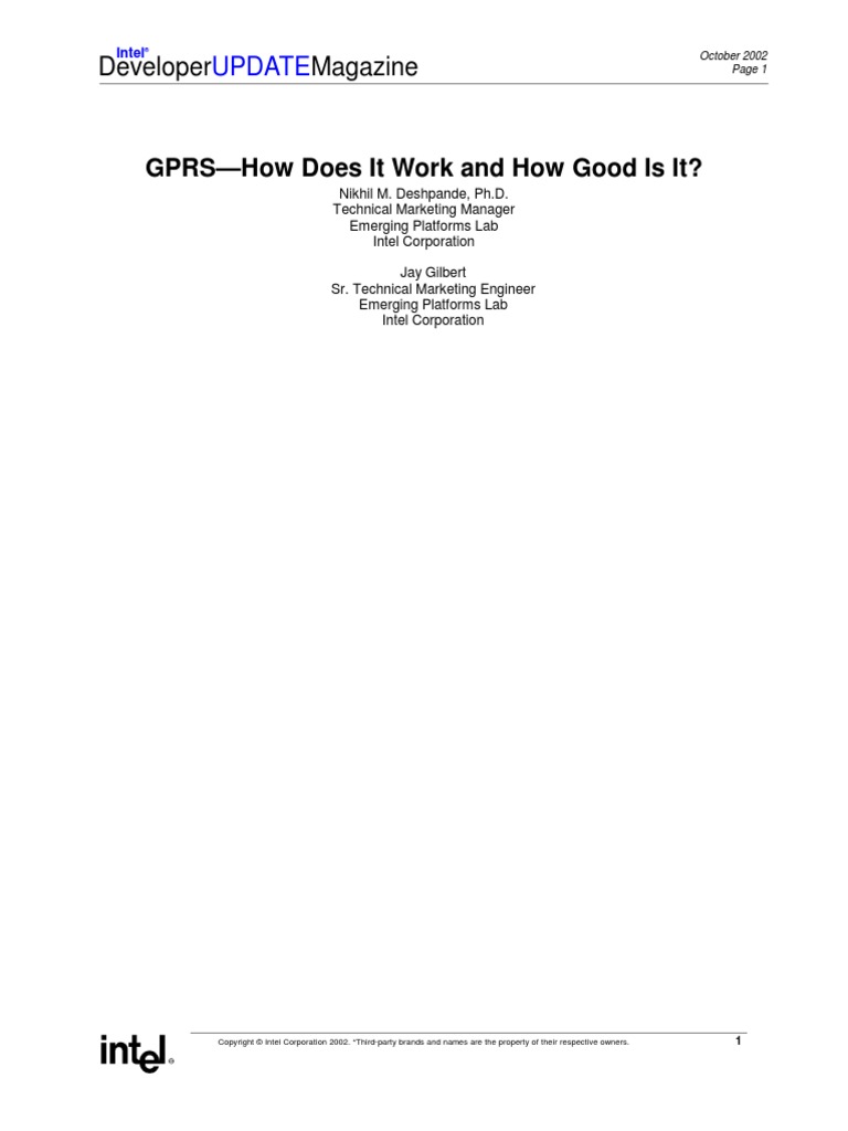 How GPRS Work | PDF | General Packet Radio Service | Computer Network