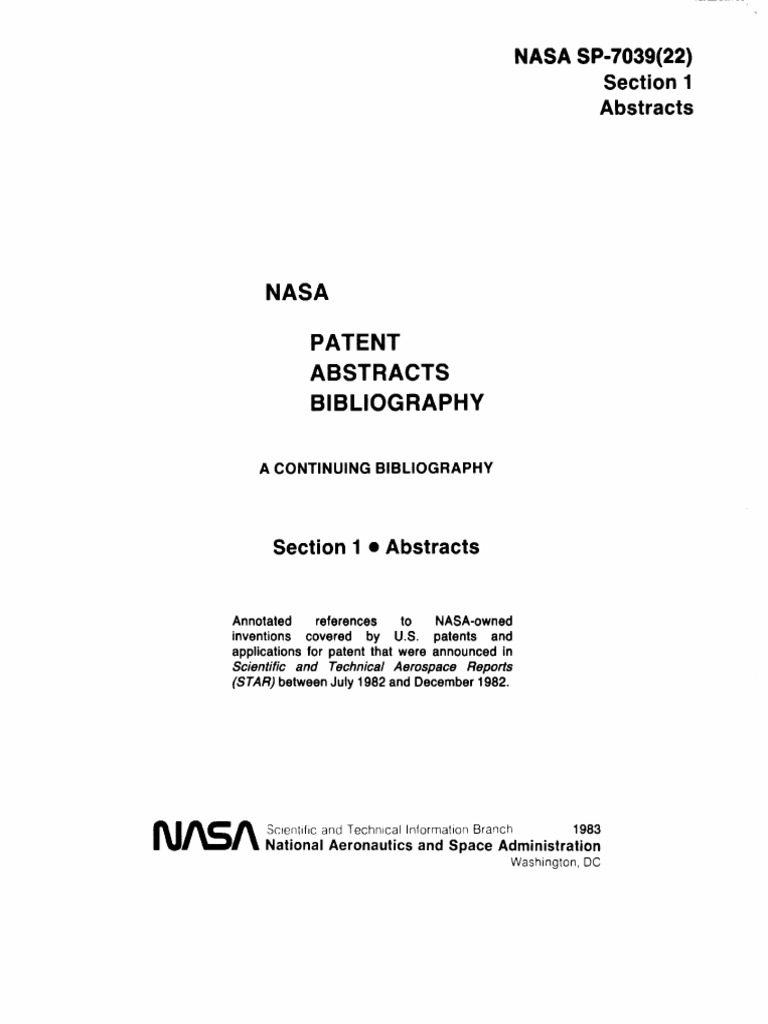 NASA SP-7039 (22) Section 1 Abstracts: A Continuing Bibliography | PDF | License | Flap ...