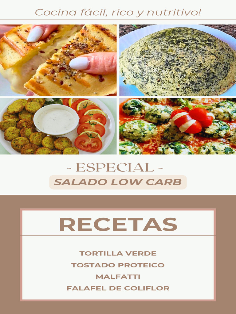 Recetas Low Carb para Niños | PDF | Nutrición | Dieta y nutrición