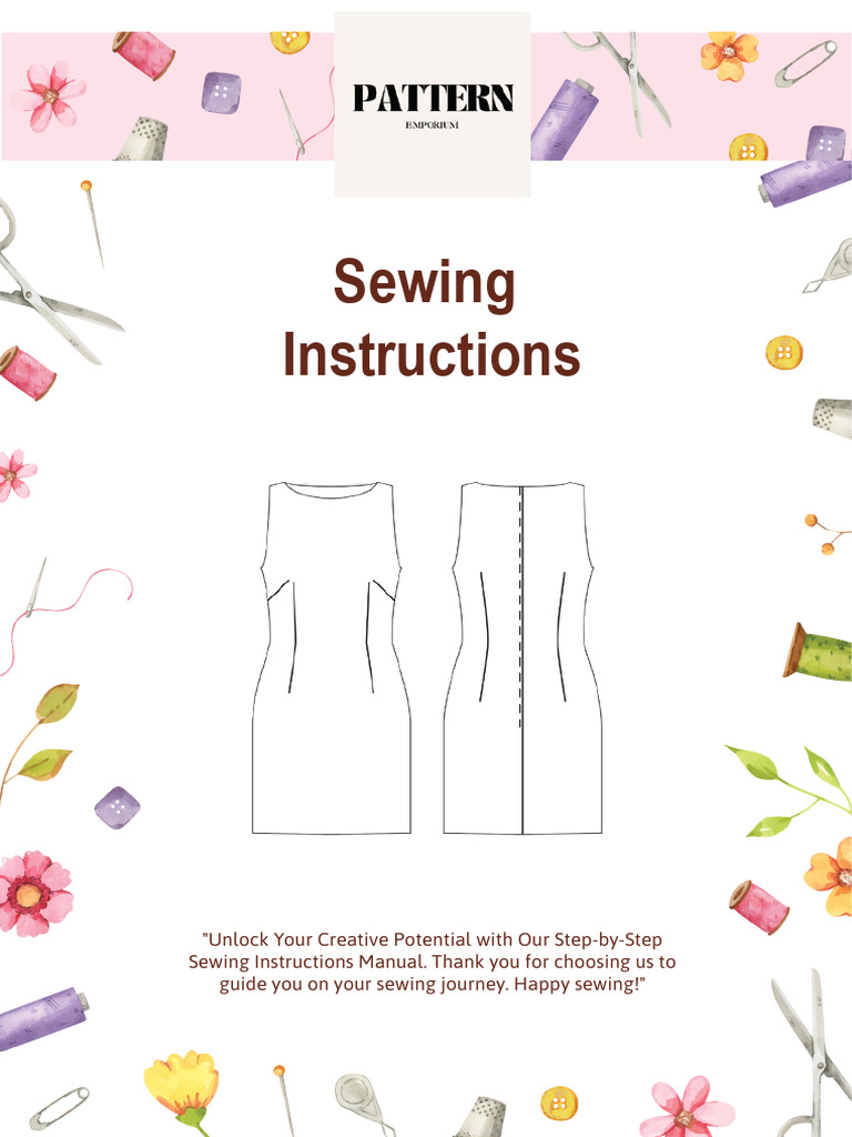 Step-by-Step Sewing Instructions Guide | PDF | Seam (Sewing) | Sewing