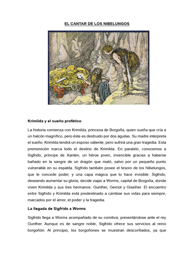 El Cantar de Los Nibelungos | PDF