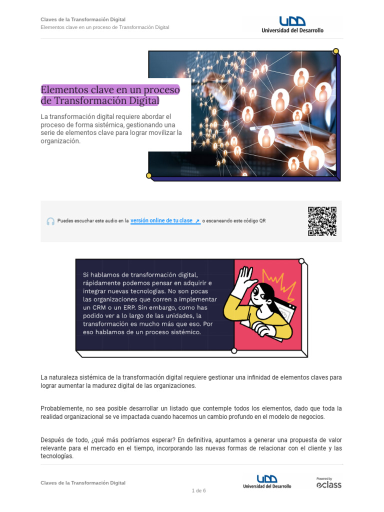Elementos Claves en Un Proceso de Transformacion Digital | PDF ...