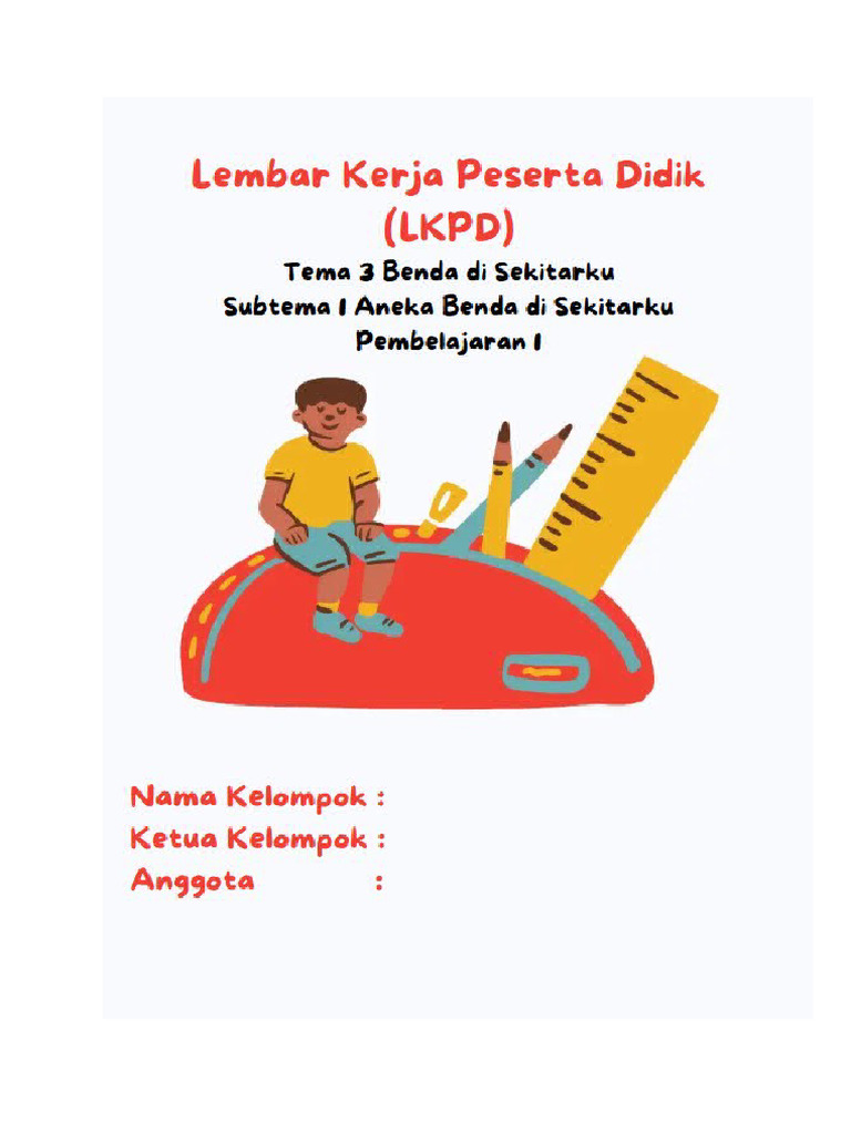 LKPD KLS 3 Tema 3 Sub Tema 1. | PDF