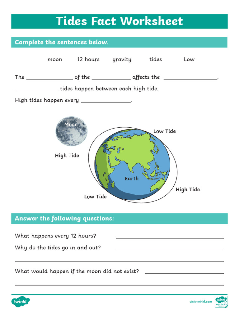 Tides Worksheet | PDF